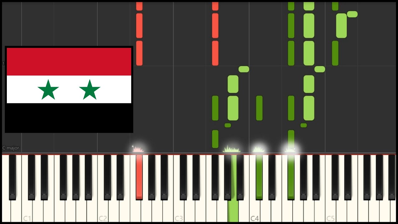 Syria National Anthem - Humat ad-Diyar (Piano Tutorial) - YouTube