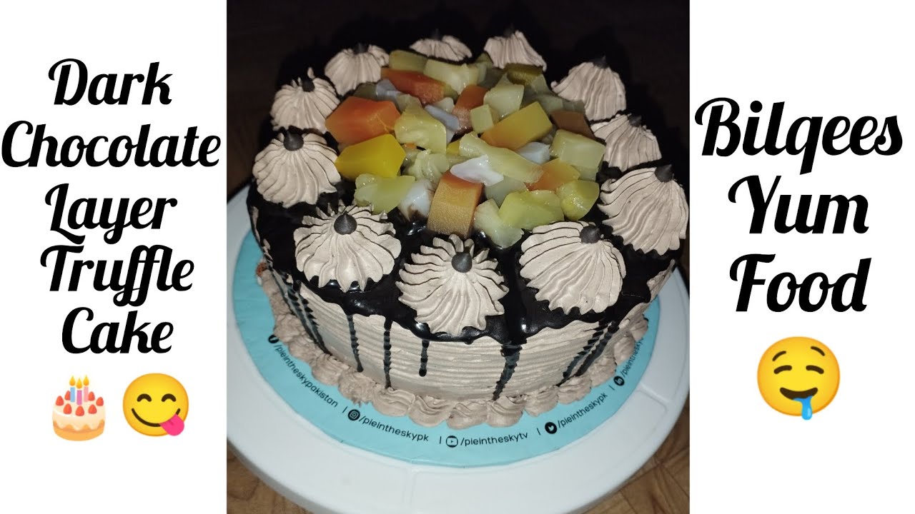 Dark Chocolate Layer Truffle Cake Recipe|| Easy & Quick mouth watering ...
