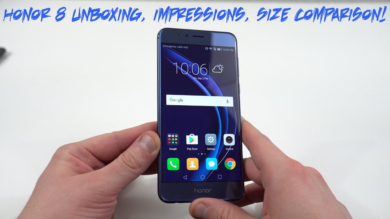 Honor 8 Unboxing (Blue Best Buy Exclusive), Impressions, Size ...