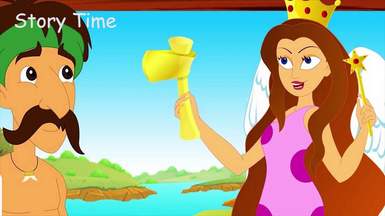 The Honest Woodcutter - Story Time for kids - Short Moral Story #33 ...