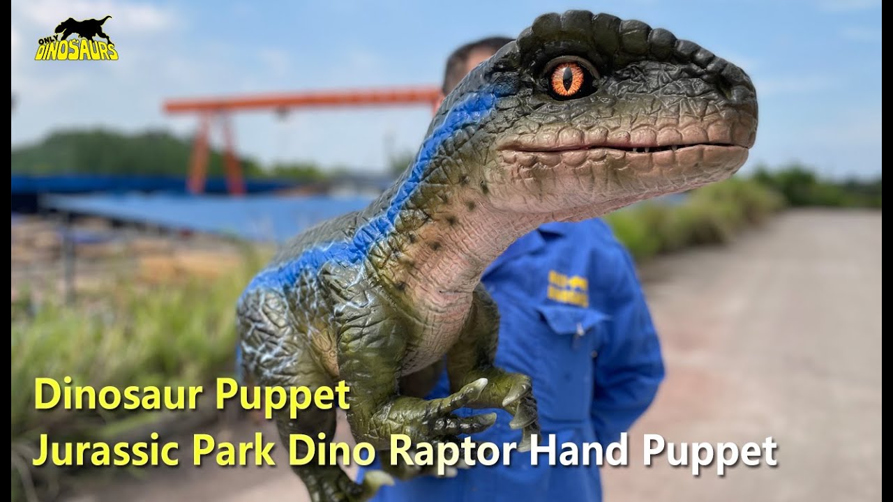 Adorable Jurassic Park Dino Raptor Hand Puppet | Puppets - YouTube