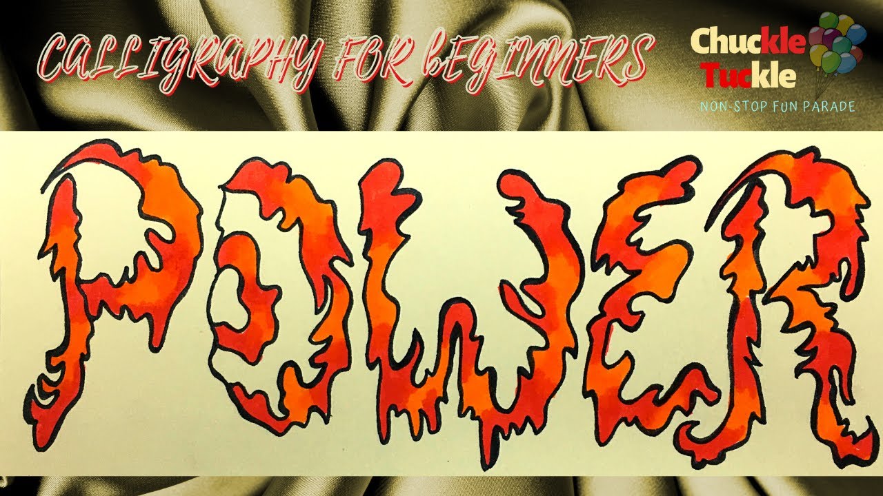 How to write Power Hand Lettering? Calligraphy Drawing Class for ...