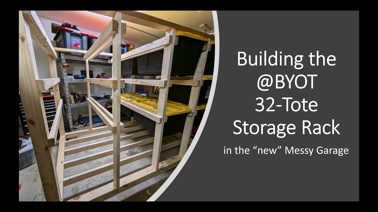 @BYOTools 32 Storage Tote / Bin Rack Build (see vid in description ...