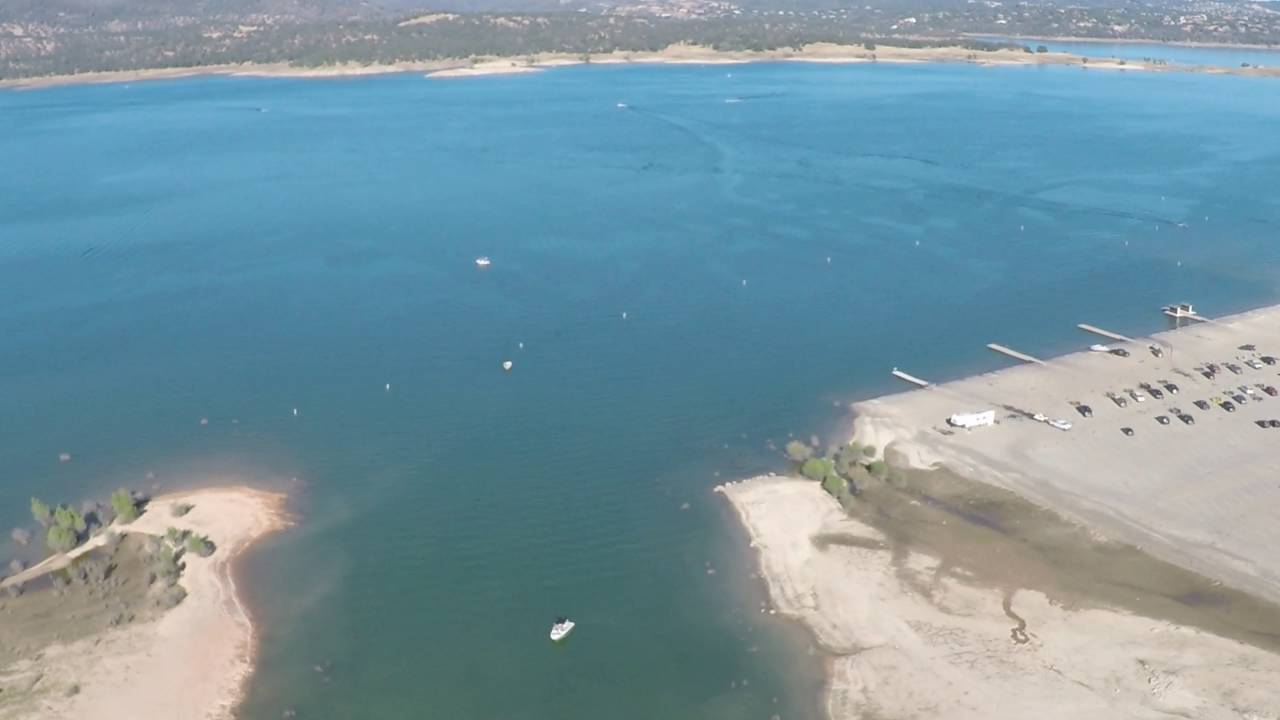 Aerial Video Folsom Lake Main Boat Ramp - YouTube