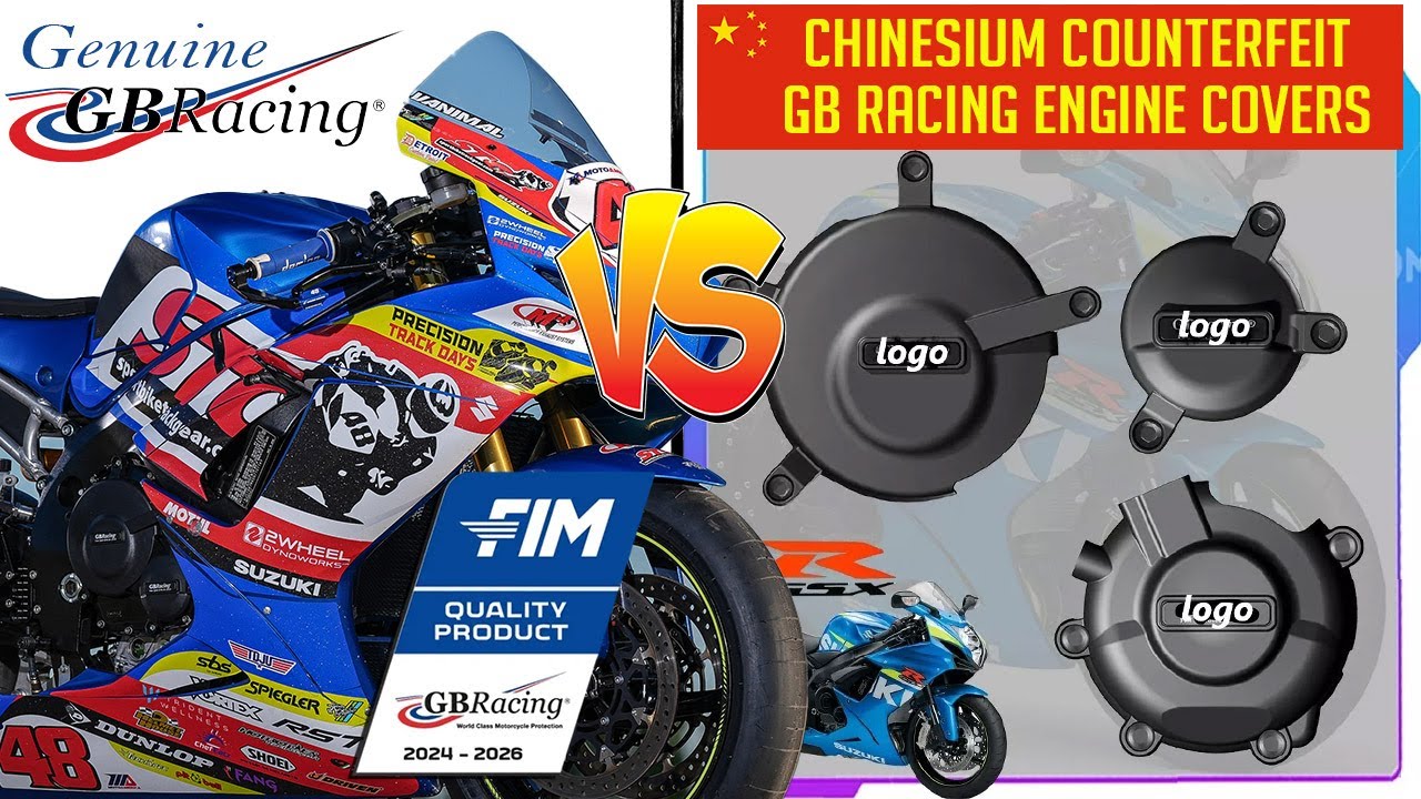 Chinesium Counterfeit GB Racing Engine Covers vs. Genuine GB Racing ...