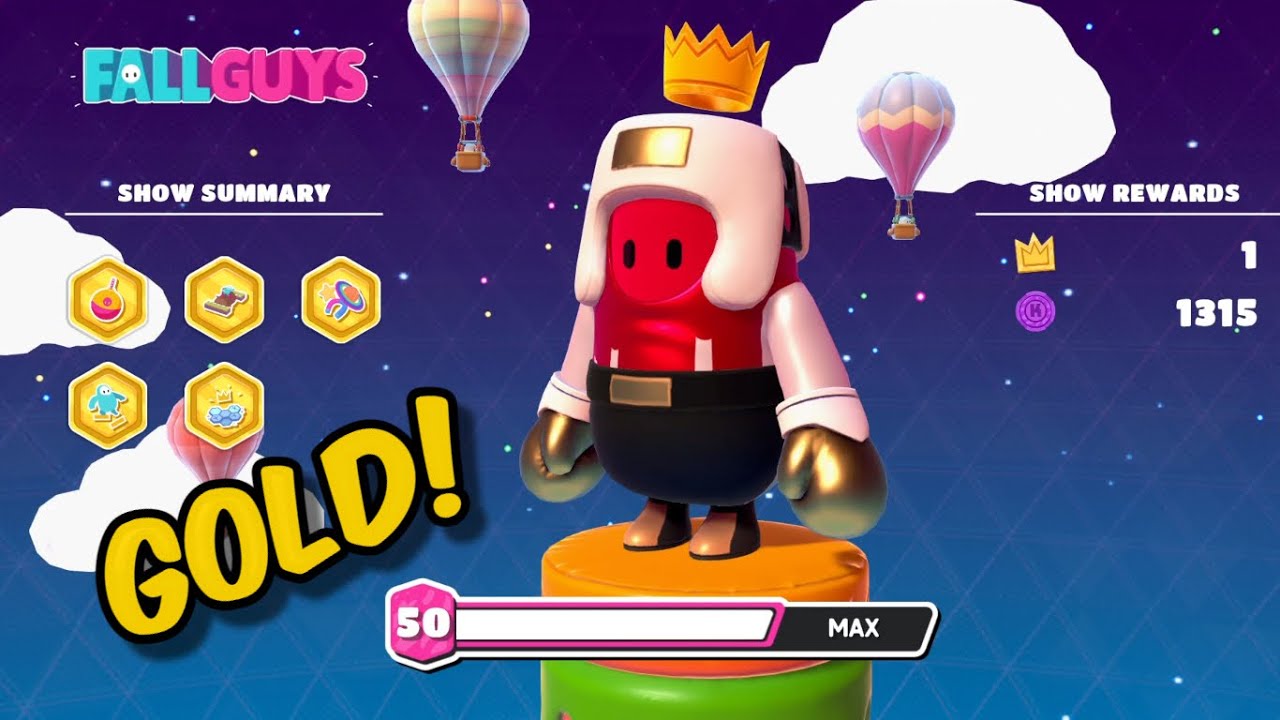 Fall Guys Golden Win: Champ - YouTube