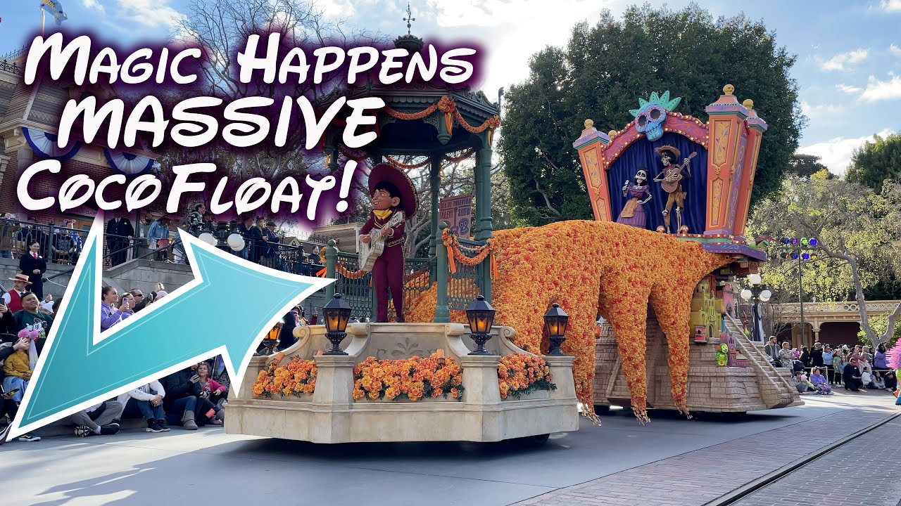 Magic Happens Parade | Massive Coco Float & Pepita | Disneyland [2023] - YouTube