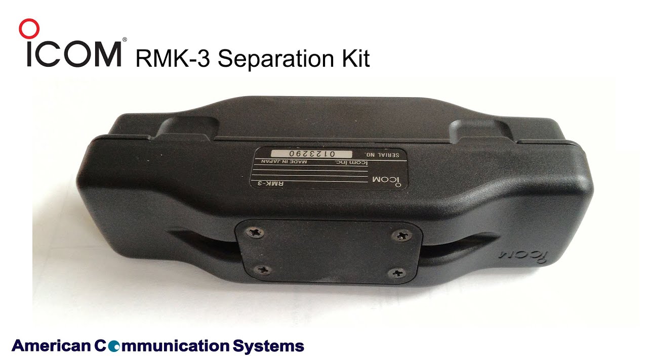 Icom RMK-3 Separation Kit for F5061D/F6061D - YouTube
