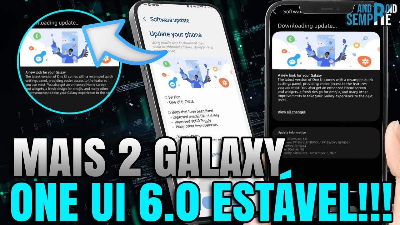 🔥AI SIM! Samsung LIBERA PARA MAIS 2 Modelos ONE UI 6.0 ESTÁVEL - TA BEM ...