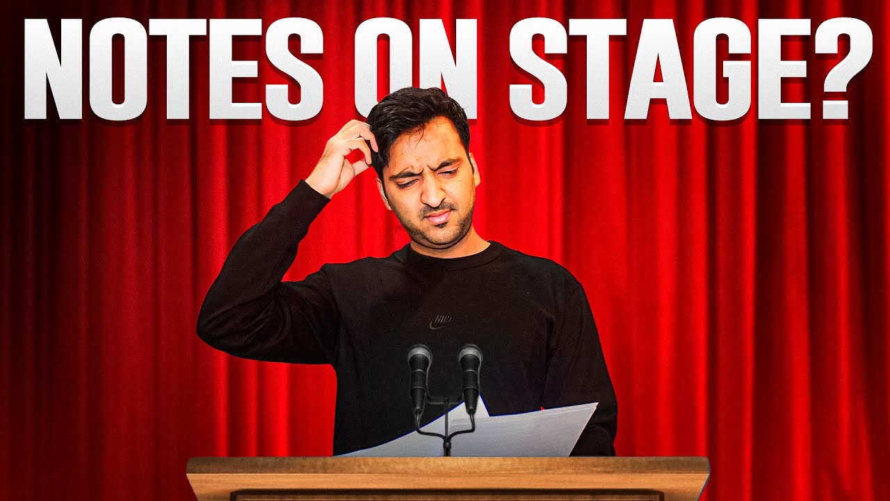 Should you use notes on stage or not? - YouTube