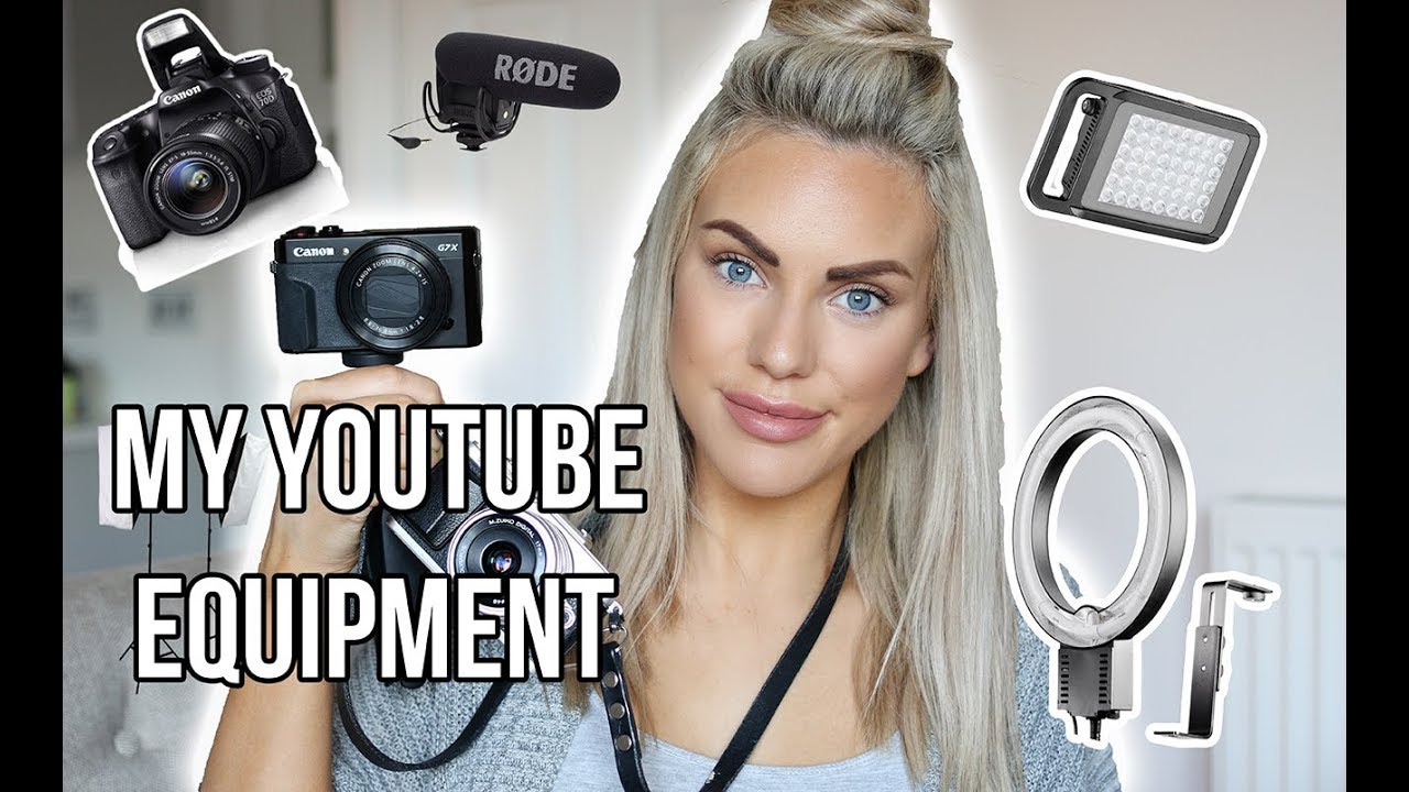 MY YOUTUBE AND BLOGGING EQUIPMENT || CAMERA, LENSES, LIGHTS AND MORE ...