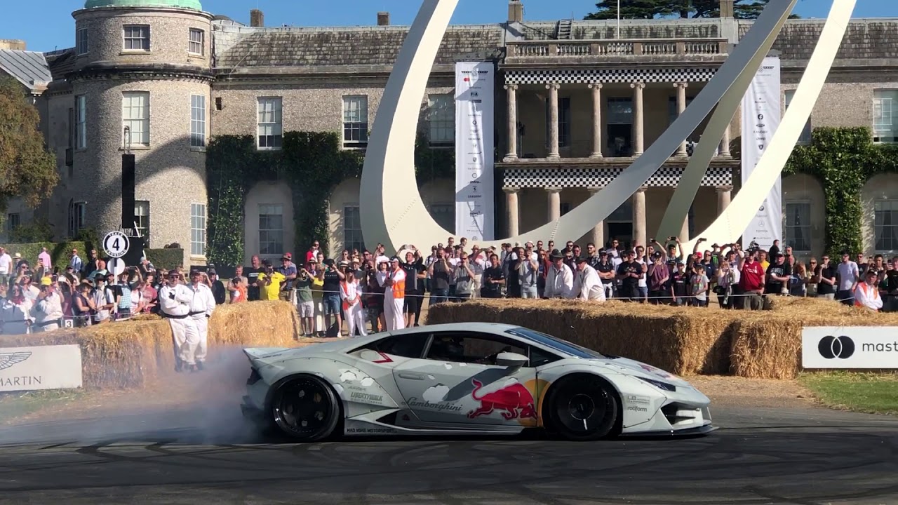 goodwood festival of speed 2019 mad mike lamborghini slambo doughnuts ...