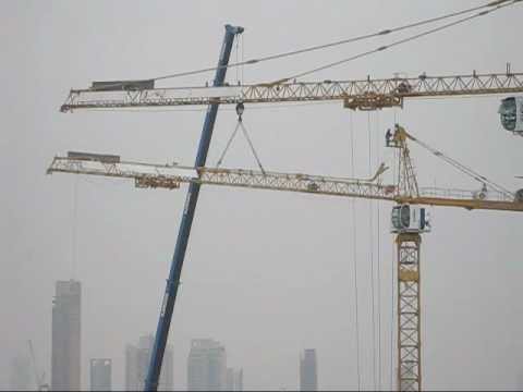 Potain MC310 up with Kanson LTM1200-5.1 - YouTube