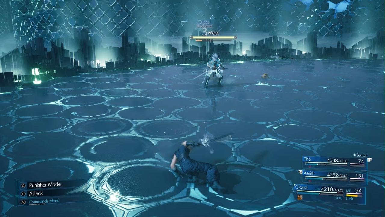 FINAL FANTASY VII REMAKE- Cloud vs Weiss w/ Refocus & Limit - YouTube