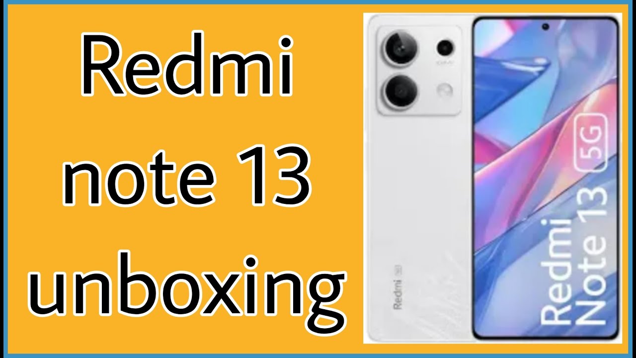 Redmi note 13 unboxing - YouTube