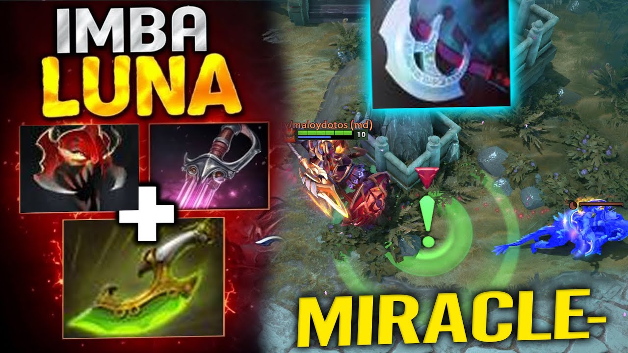 Miracle [Luna] Insane Bait with Manta Style Comeback Dota 2 Pro - YouTube