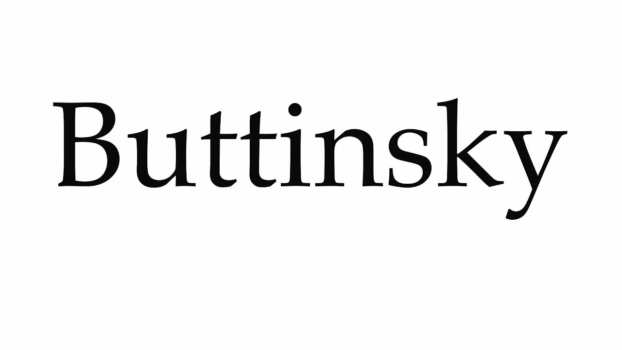 How to Pronounce Buttinsky - YouTube