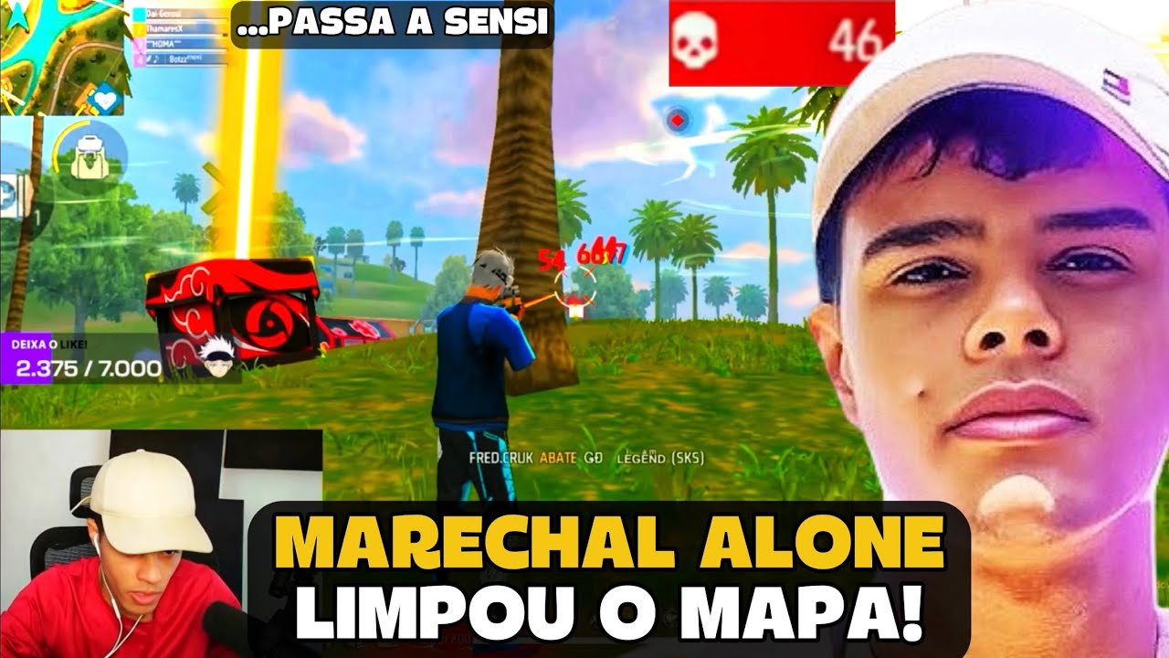 MARECHAL LIMPOU O MAPA COM A SENSIBILIDADE PERFEITA! FREE FIRE ...
