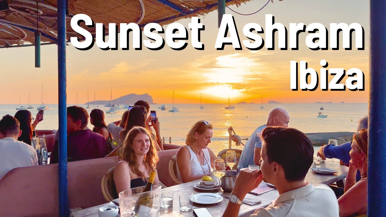 IBIZA Sunset Ashram 🇪🇸 Restaurant Cala Comte 4K - YouTube