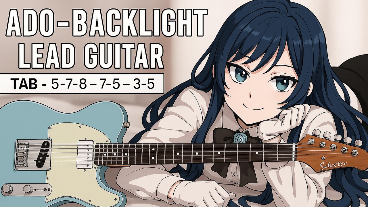 [TAB] Ado Backlight LEAD GUITAR - YouTube