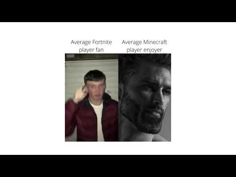 Average Fortnite player fan vs Average Minecraft enjoyer | Average Fan ...