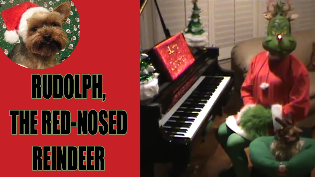 Grinch Plays Rudolph the Red-Nosed Reindeer on Piano - YouTube