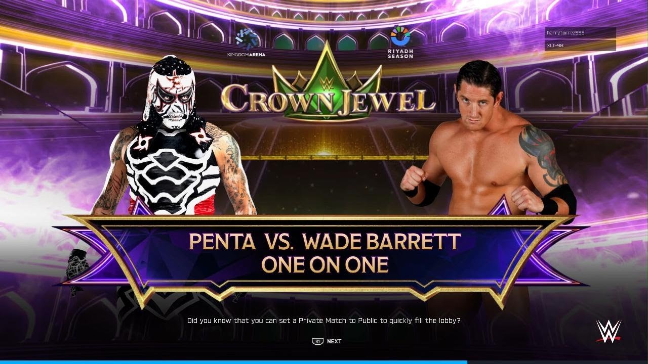 WWE 2K25 Penta vs Wade Barrett - YouTube