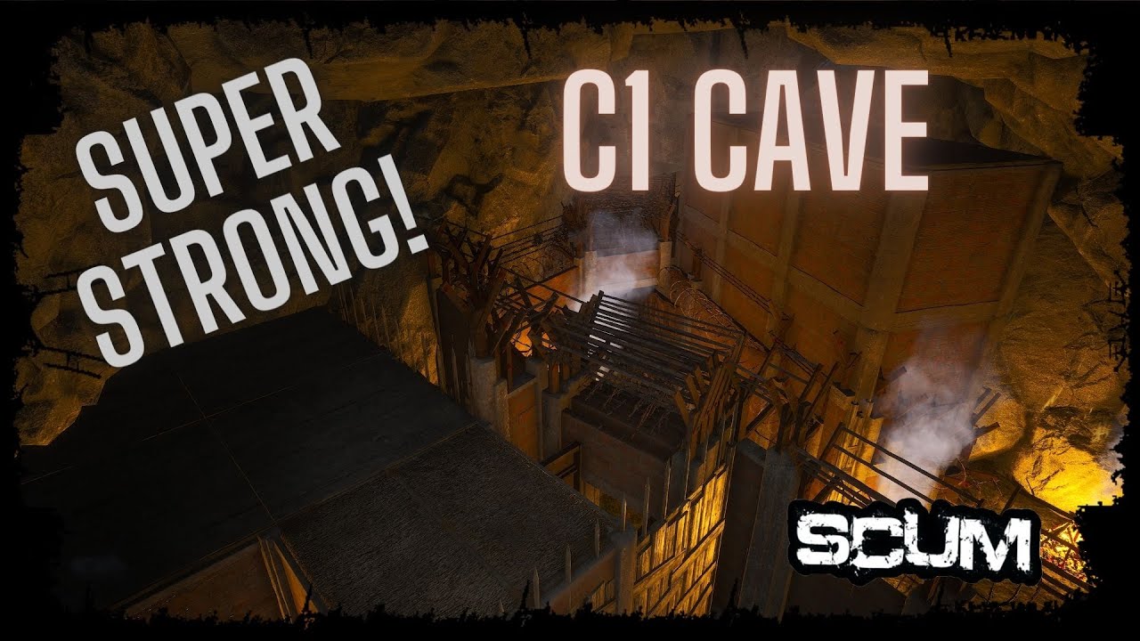 Super Strong Cave Base Design In Scum, Cheap & Easy! C1 Cave Base For ...