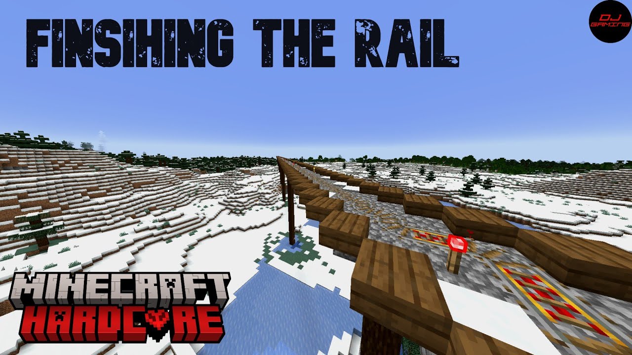 Minecraft Hardcore: #19 - Finishing The Rails - YouTube