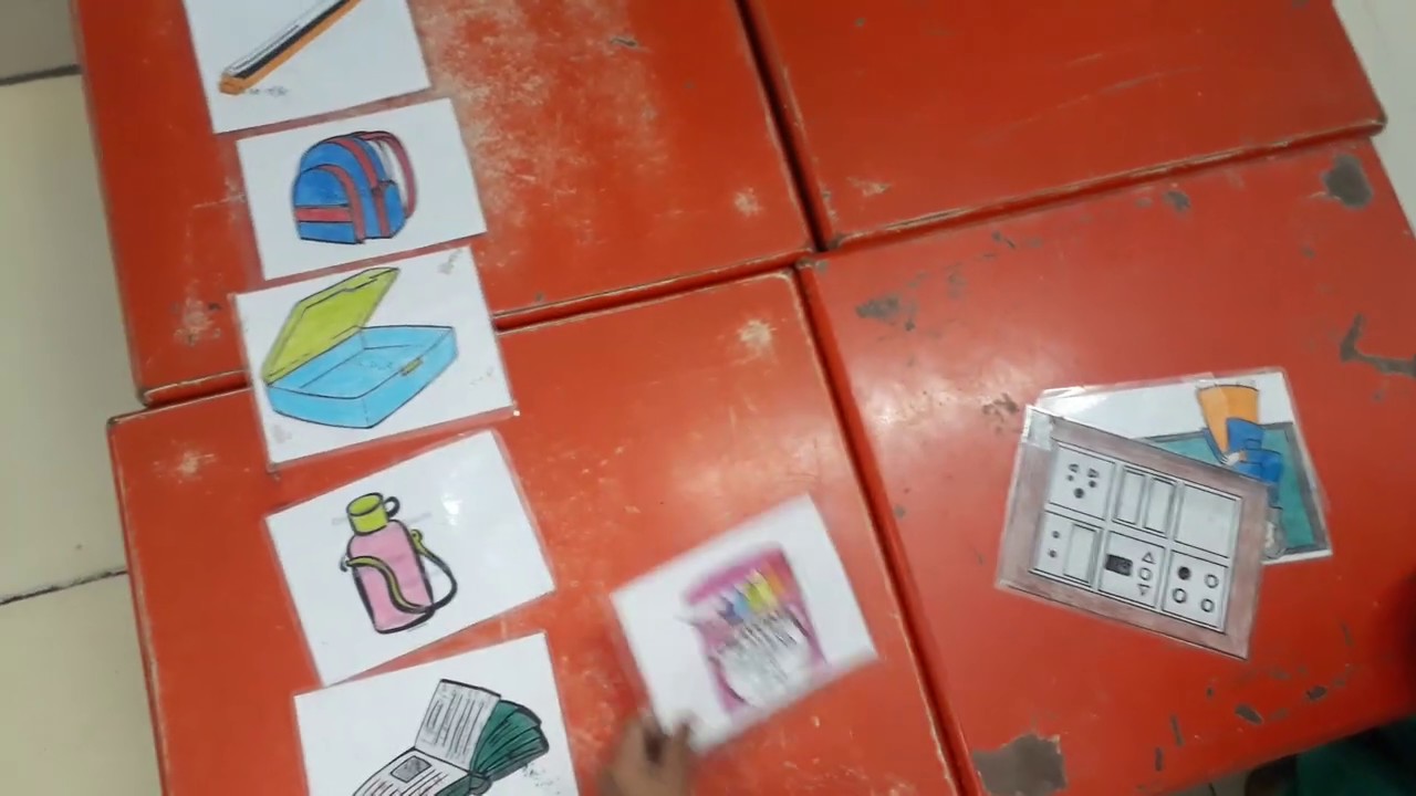 Naming the things used in a classroom - YouTube