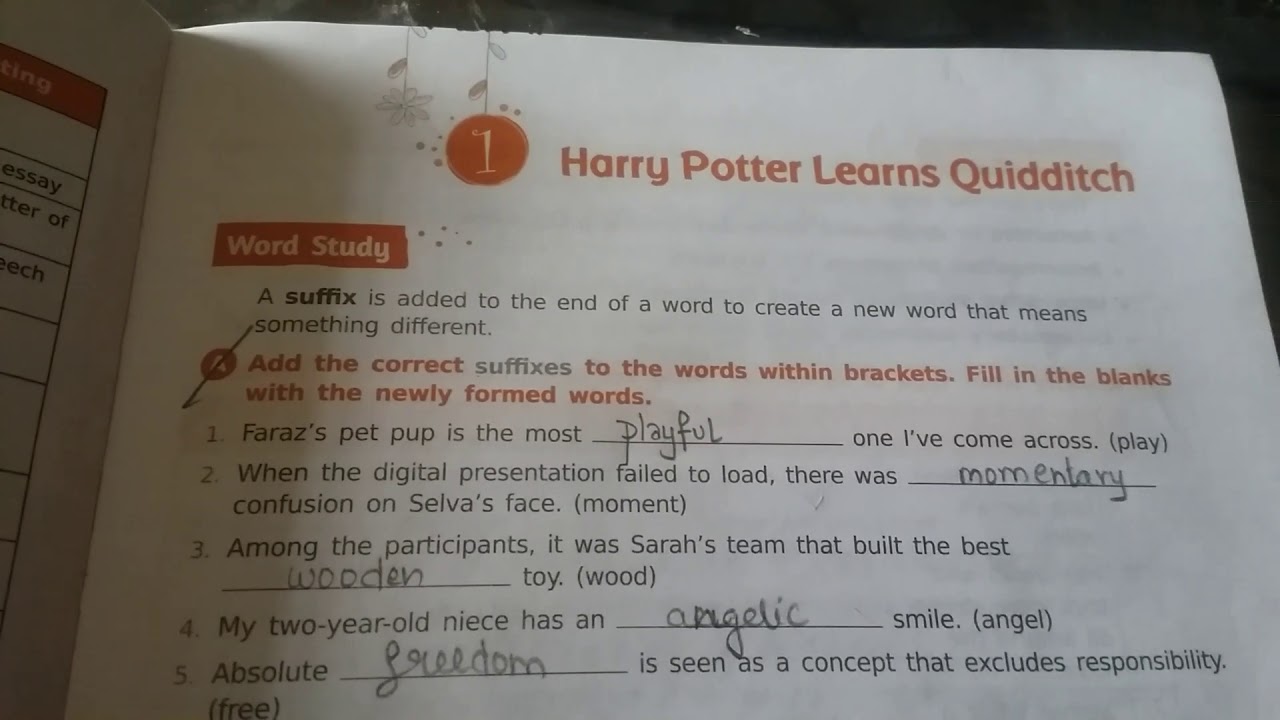 New Gems English Reader: Class 8 | Workbook exercises A-F | HARRY ...