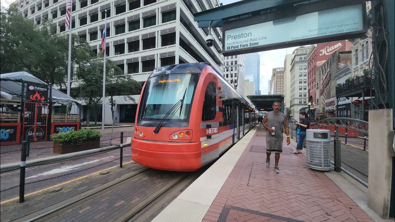 8-27-22: Railfanning Houston Metrorail (Red & Purple & / Green Lines ...
