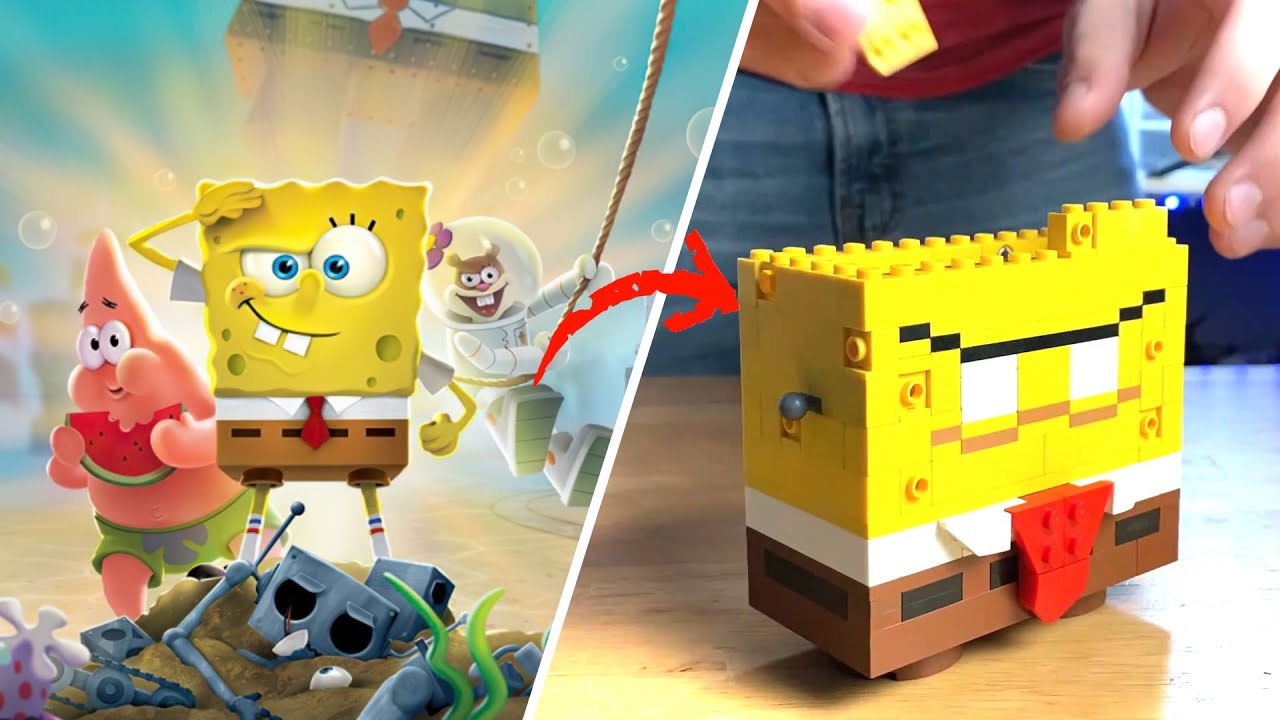 I Built SpongeBob in LEGO!! - YouTube