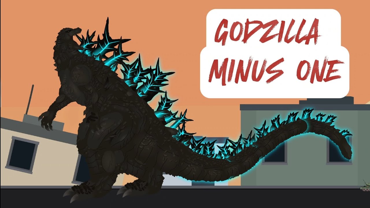 Godzilla Minus One animação 2D / Godzilla Minus One 2D animation🤩🦖 ...