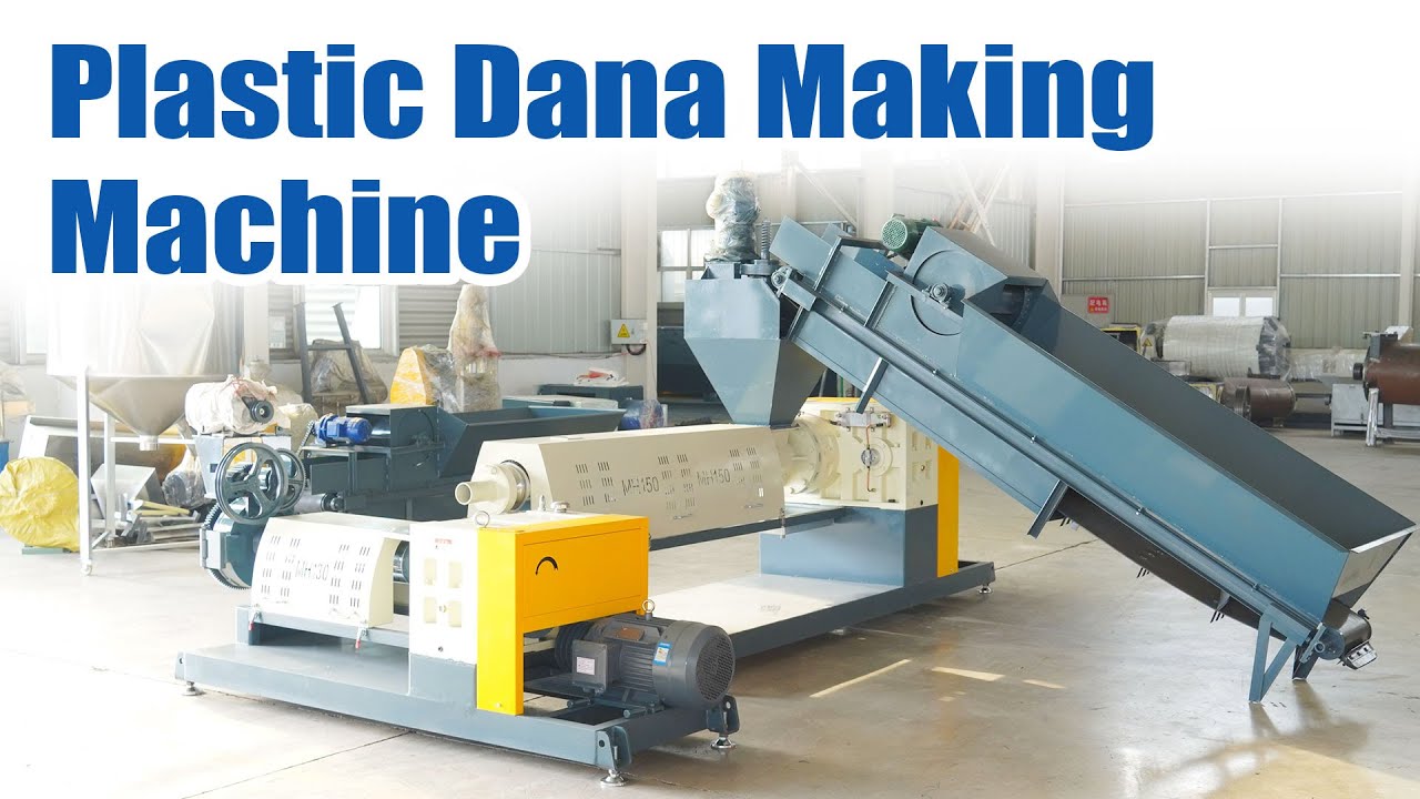 Plastic Dana Making Machine | PE PP Plastic Pelletizing Machine - YouTube