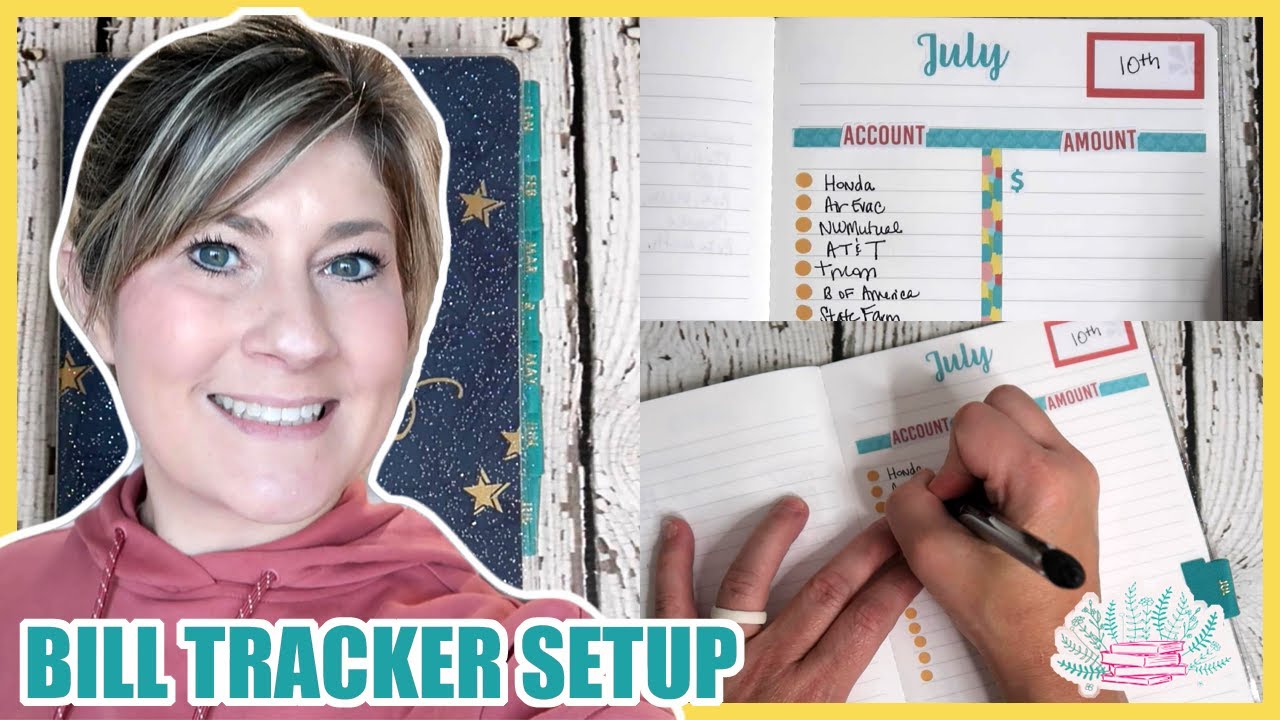 JULY 2023 MONTHLY BILL TRACKER SETUP | BUDGETING - YouTube