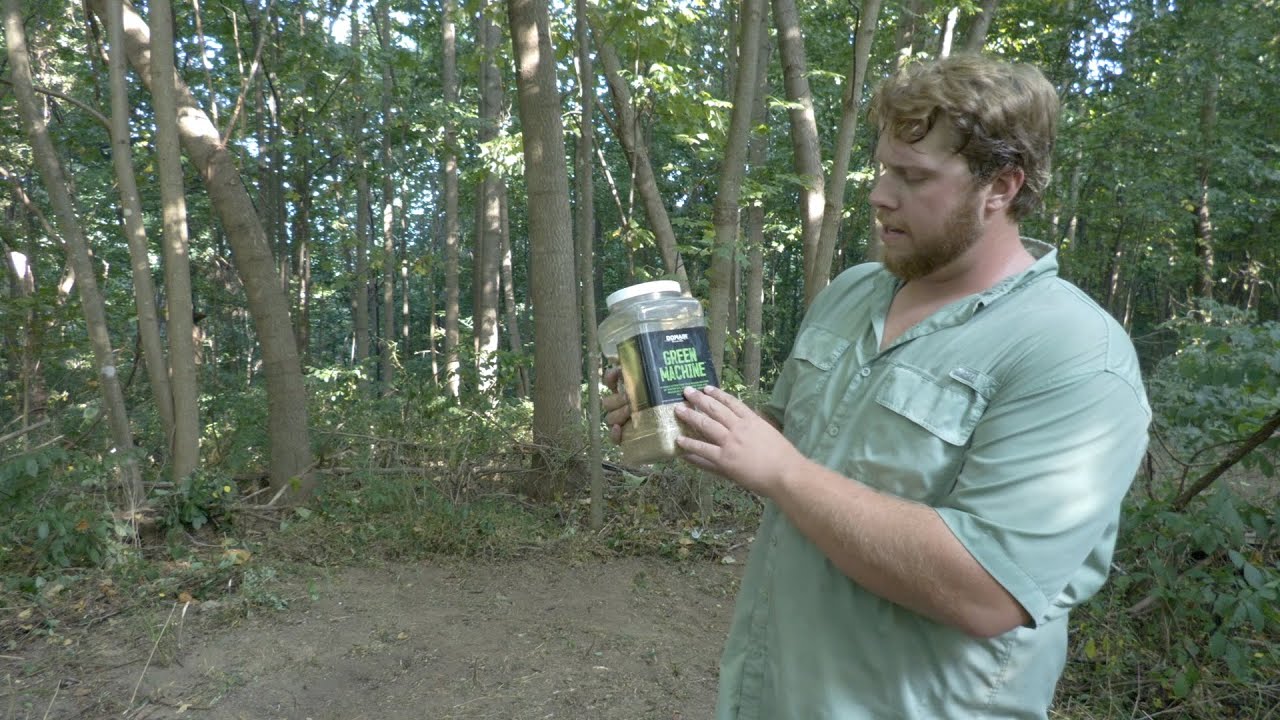 Mountain Food Plot With Domain Green Machine - YouTube