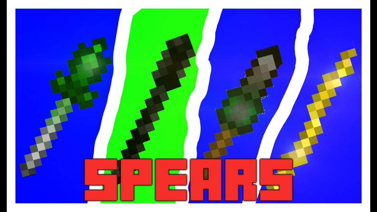 Special Spears in "Spear And Knives" Minecraft Mod - YouTube