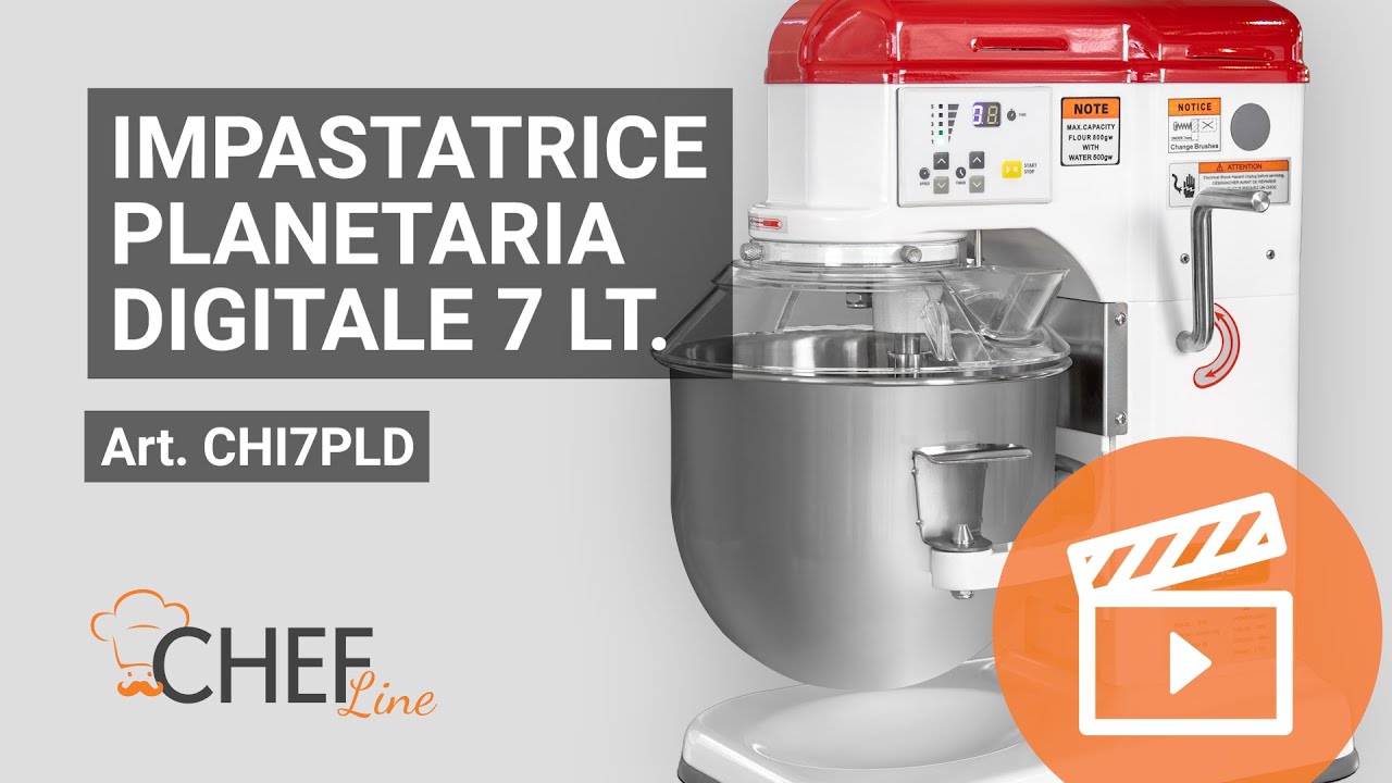 Planetaria professionale 7 litri digitale | CHI7PLD - YouTube