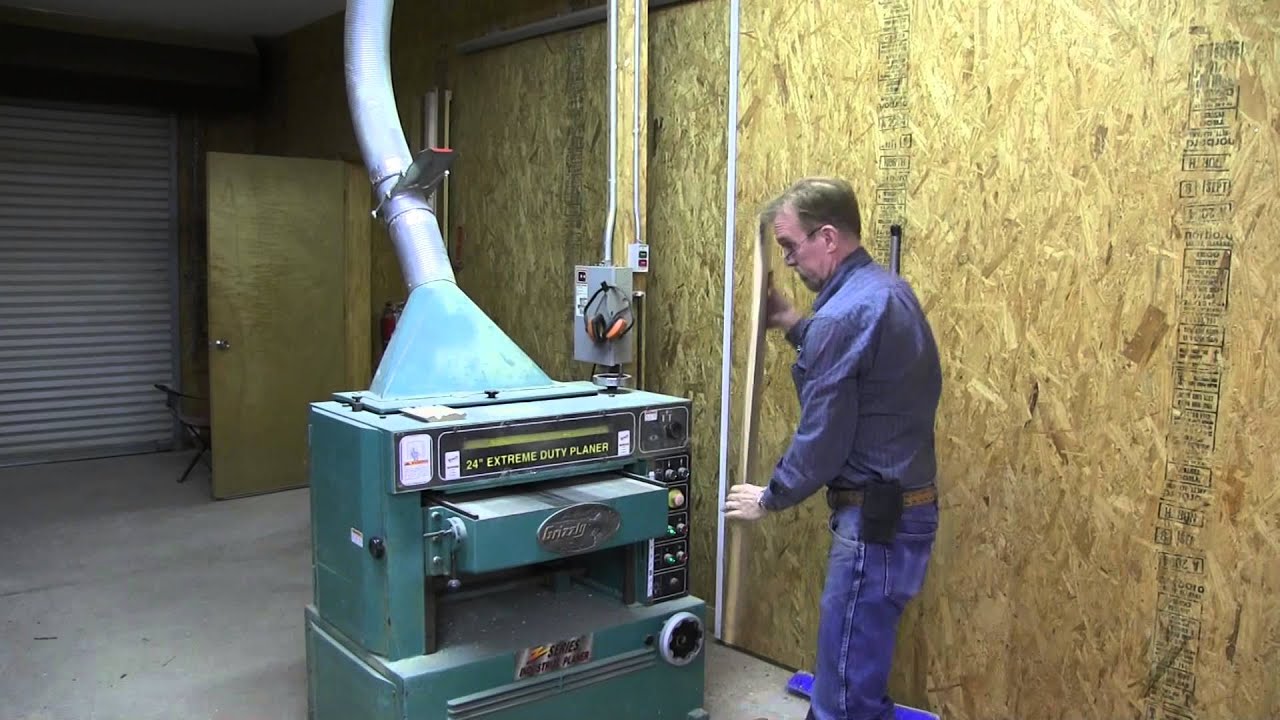 Grizzly 24" Planer - YouTube