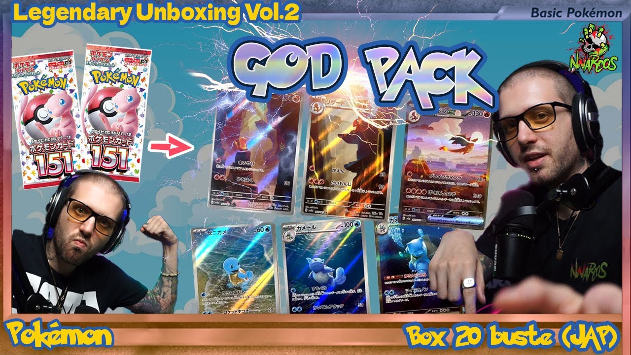 LEGENDARY UNBOXING Vol.2 - GOD PACK POKEMON 151 (JAP) - YouTube