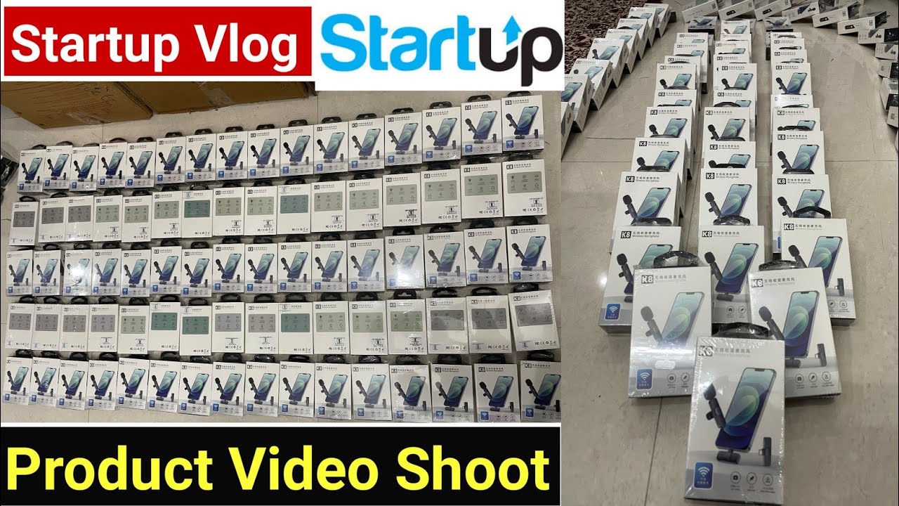 Startup Vlog :- Product Video Shoot For Promotion | K8 Wireless Mic Video Shoot Live | Rohit ...