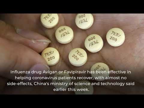 Favipiravir helpful in coronavirus patients' recovery, says China