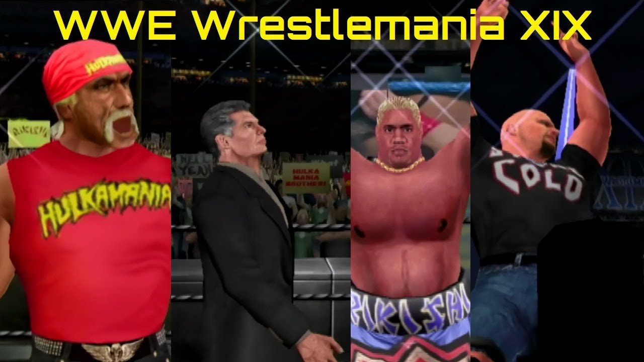 Wwe Wrestlemania Xix Hulk Hogan And Vince Mcmahon Vs Rikishi And Stone