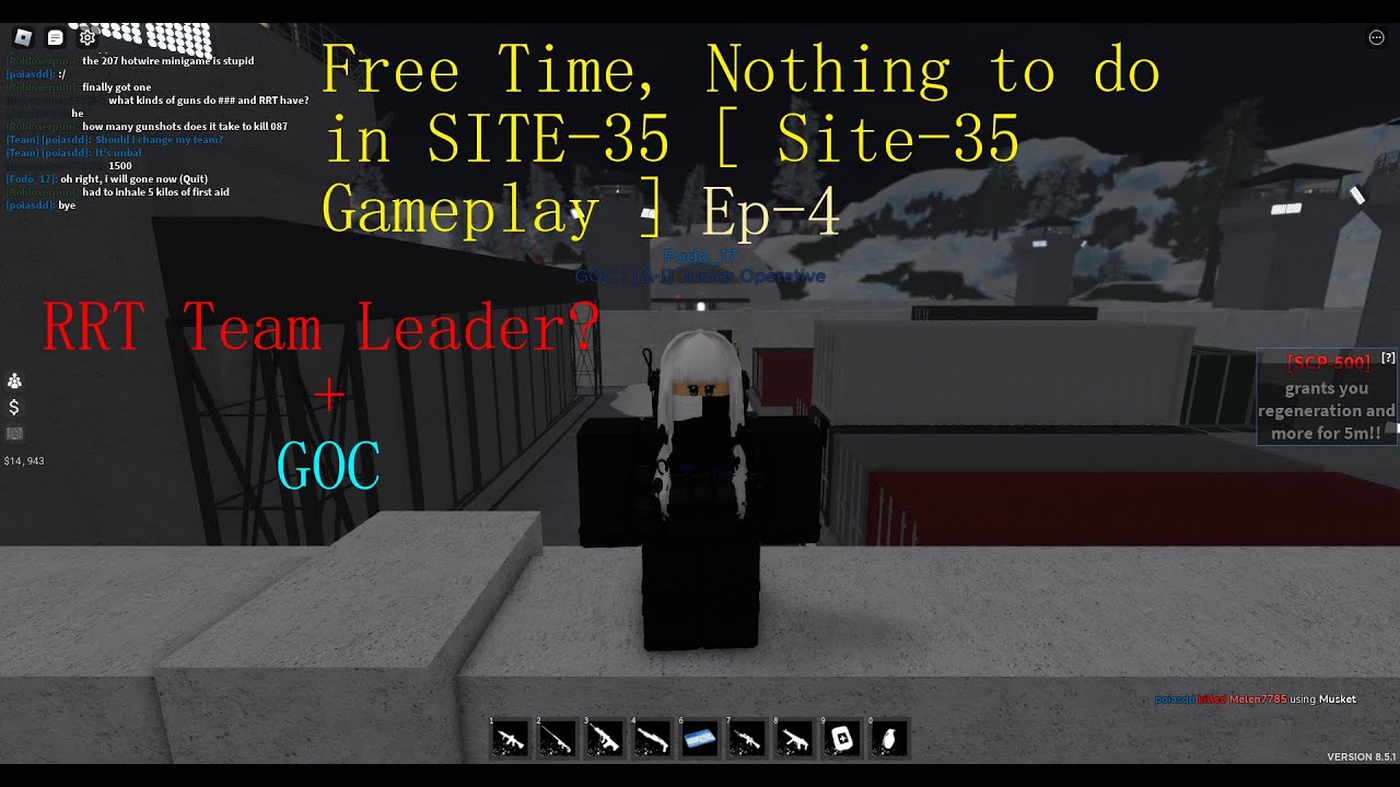 Free Time, Nothing to do in SITE-35 [ Site-35 Gameplay ] Part 4 - RRT ...