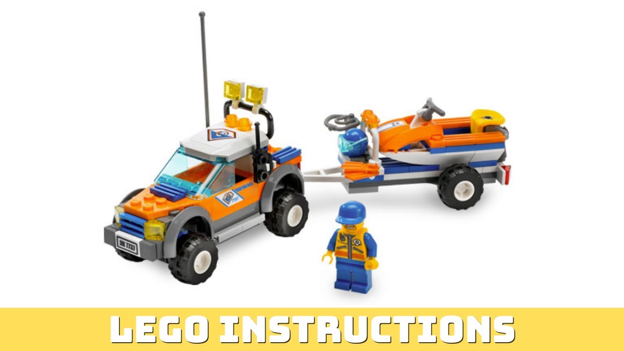LEGO instructions | CITY | 7737 Coast Guard 4WD & Jet Scooter - YouTube