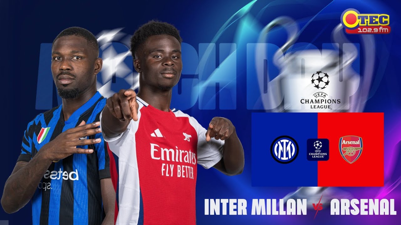 UCL COMMENTARY (((LIVE)) INTER MILAN VERSUS ARSENAL ON OTEC 102.9FM ...