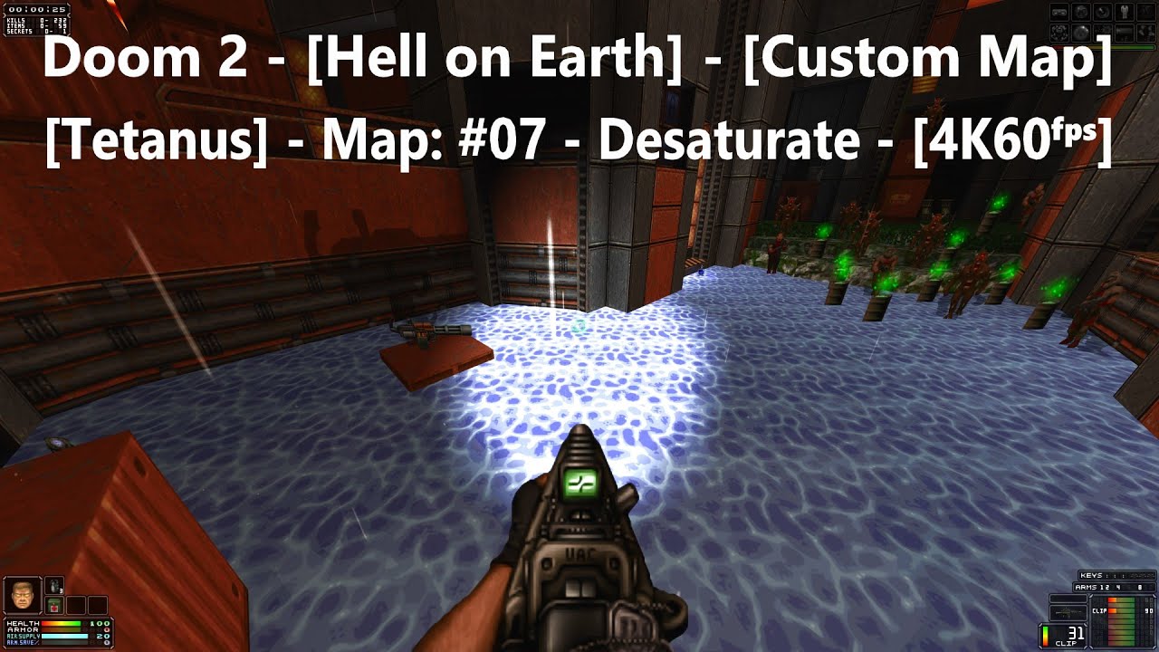 Project Brutality 3.0 - Doom 2 - [Tetanus] - Map: #08 - Desaturate - [4K60ᶠᵖˢ] - YouTube