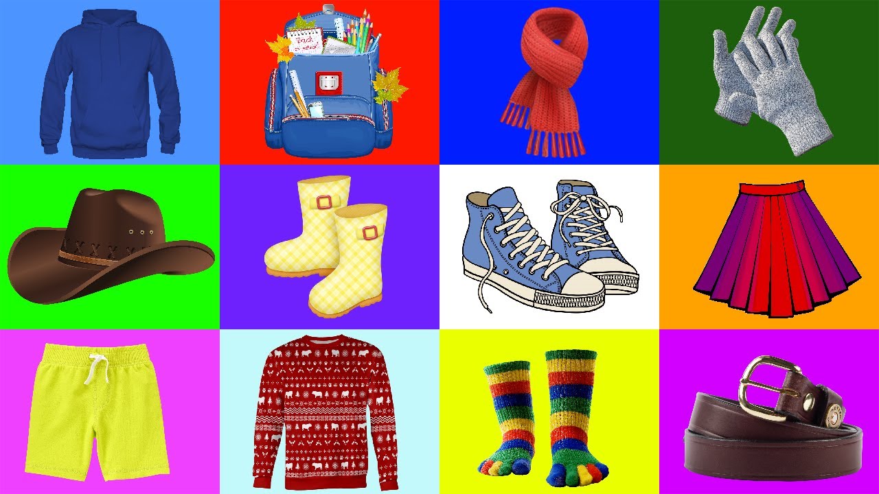 Ubrania dla dzieci po angielsku - Clothes in English - YouTube