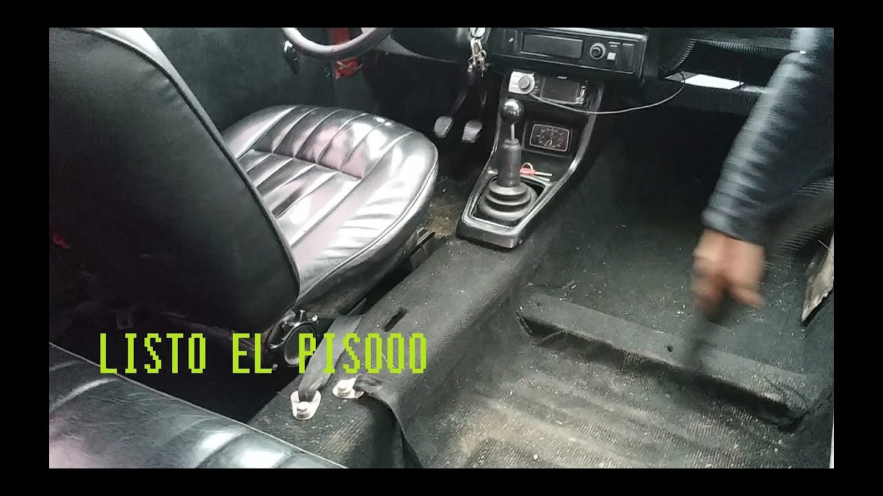 Tapizar piso de auto parte 2, colocado de alfombra y rearmado - YouTube